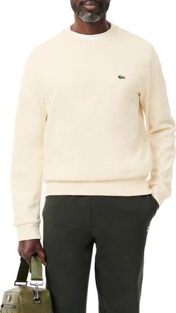 Lacoste Homme, Sweatshirts et sweats à capuche, Beige, Taille: XL SweaT-shirt molleton ras du cou
