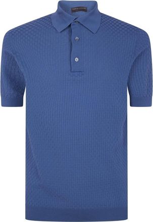 FILIPPO DE LAURENTIIS Homme, Tops, Bleu, Taille: M Short Sleeves Polo