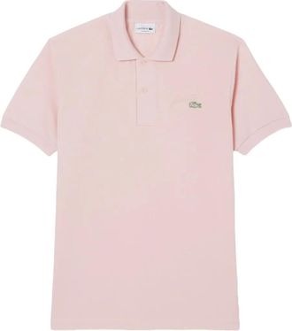 Lacoste polo à logo imprimé - Rose