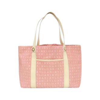 Bulgari Pre-owned Vintage Canvas Tote Bag - - Pre-owned - Damen - Rosa - ONE SIZE