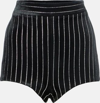Alex Perry Shorts aus Samt mit Kristallen