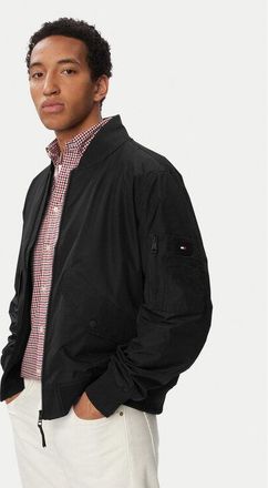 Tommy Hilfiger Bomberjacke Packable Bomber MW0MW43462 Schwarz Regular Fit