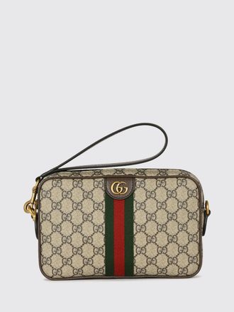 Gucci Ophidia Pouch aus GG Supreme-Gewebe mit Web-Streifen