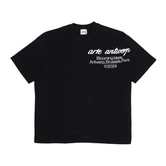 Arte Schwarzes Herren Tee mit Siebdruck - - Tops - Herren - Schwarzk - XL