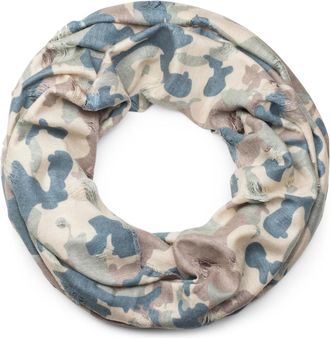 styleBREAKER Schlauchschal Destroyed Loop mit Camouflage Muster