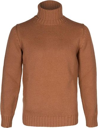KANGRA Homme, Pulls, Brun, Taille: L Pull &agrave; col roul&eacute;