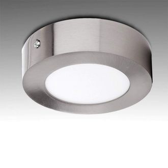 GreenIce Deckenleuchte LED 6W 430Lm 6000&ordm;K Runden Satin Nickel 50.000H [GL-PL-SM6RN-CW] | Greenice