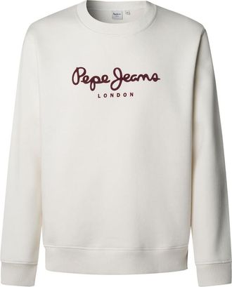 Pepe Jeans London Macbeth Plain Crew Sweatshirt für Herren, Beige (Ivory White), XXL, Beige (Elfenbeinweiß), XXL