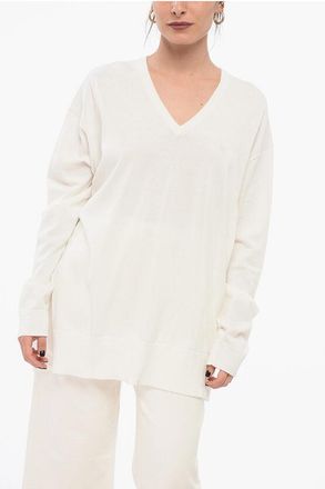 Aspesi V Neck Cotton Sweater size 46