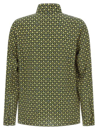 Gucci Mens Bicolor Silk Blouse