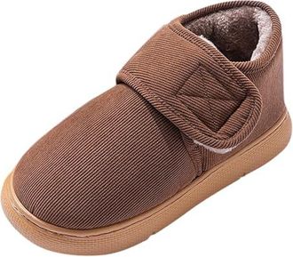 Generic Pantoufles dhiver pour homme et femme - Légères et douillettes - En feutre - Antidérapantes - Doublées et moelleuses - Légères - Fermés - Pour lintéri