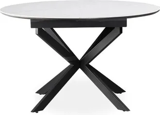 Paris Prix Table &agrave; Manger C&eacute;ramique Extensible Belli 160cm Blanc