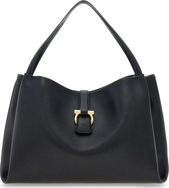 Ferragamo Medium Gancini Clasp Tote Bag