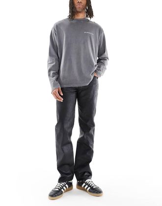 Levi's 501 Original - Straight Jeans in beschichtetem Schwarz