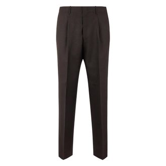 Slowear Slowear - Pantalon droit en laine 4 fils - Homme - Pantalons - Brun - Taille: S