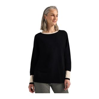 Elena Miro M035Z0 Pullover - - Knitwear - Damen - Schwarzk - M
