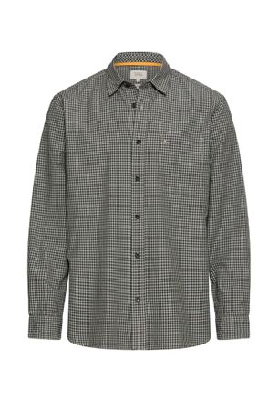Camel Active Karohemd CAMEL ACTIVE, Herren, Gr. XXL, N-Gr, schwarz navy, Web, Obermaterial: 100% Baumwolle, kariert, normal h&uuml;ftbedeckend, Rundhals, 2-Knopf-Mansch