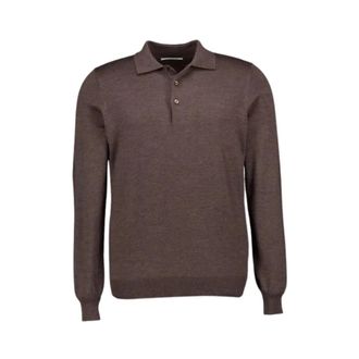Gran Sasso Tennis M/L Rundhals-Strickpullover - - Knitwear - Herren - Braun - L