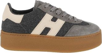 Hogan Femme, Chaussures, Gris, Taille: 35 EU H698 Allacciato H