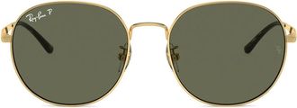 Ray-Ban lunettes de soleil &agrave; monture ronde - Or