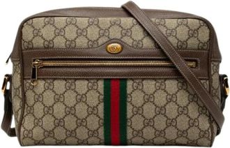 Gucci Pre-owned Ophidia GG Supreme Shoulder Bag - Femme - Pre-owned - Brun - Taille: ONE Size