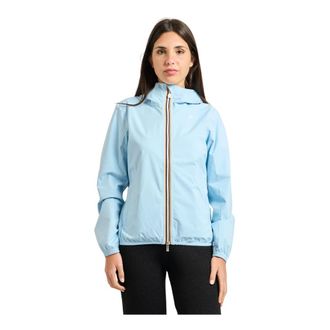 K-Way Femme, Vestes, Bleu, Taille: 40 FR Veste Courte Stretch