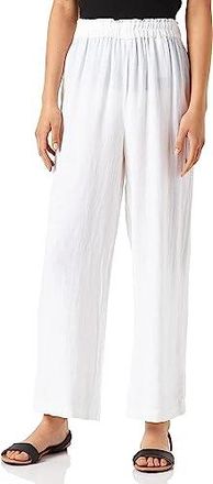 Only ONLTOKYO HW Linen Blend St Pant PNT Noos Pantalons, Bright White, S/30 aux Femmes