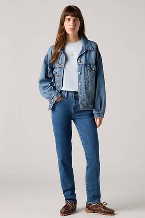 Levi's 724 High Rise Straight Jeans - Damen - Blau / Blau