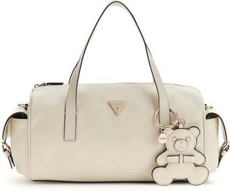 Guess sac &agrave; main sac &agrave; &eacute;paule bandouli&egrave;re Kassie Box Satchel Cream White &eacute;cru