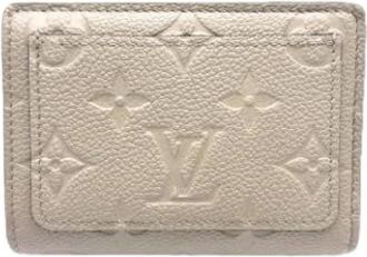 Louis Vuitton Portefeuille bi-pli Empreinte Pre-owned - Femme - Pre-owned - Beige - Taille: ONE Size