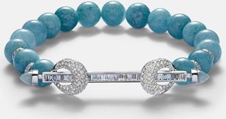 Ananya Armband Chakra aus Aquamarin mit 18kt Weißgold und Diamanten