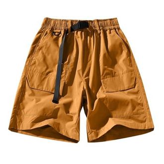 Generic Pantalons courts pour homme &eacute;t&eacute; montagne camping poche pantalon cargo mode homme tendance short de loisirs d&eacute;contract&eacute; mode homme short cargo, jaune, 