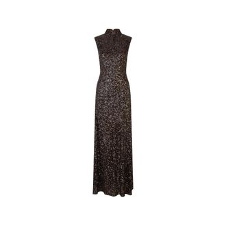 Rotate Rotate Birger Christensen - Robe Sequins 1667 - Femme - Robes - Brun - Taille: 36 FR