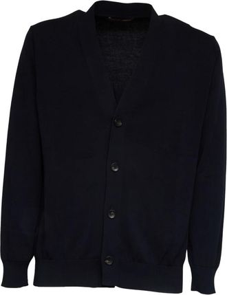 FILIPPO DE LAURENTIIS Homme, Pulls, Bleu, Taille: 3XL Cardigan Col en V