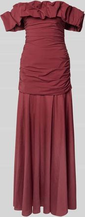 Jake*s Maxikleid im Off-Shoulder-Look mit Drapierungen