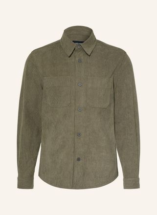 Reiss Reiss Cord-Overshirt Townie gruen