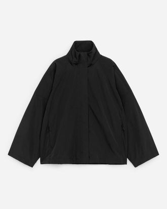 Arket Windbreaker Mit Kordelzug -Schwarz