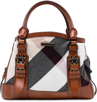 Burberry Shopper - Mega Check Canvas Marston Tote - Gr. unisize - in Braun - f&uuml;r Damen