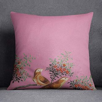 Bonamaison Le Jardin du Lin Kissenhüllen, Cotton, Mehrfarbig, 45x45