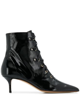 Francesco Russo bottines lac&eacute;es - Noir