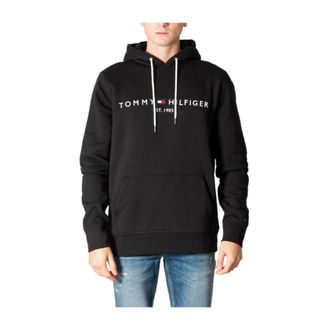 Tommy Hilfiger Baumwoll Herren Sweatshirt Herbst/Winter Kollektion - - Sweatshirts & Hoodies - Herren - Schwarzk - 2XL