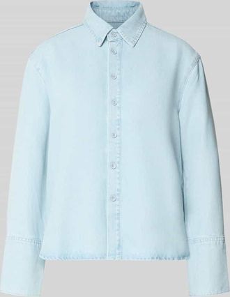 M.A.C Relaxed Fit Hemdjacke aus Lyocell in Denim-Optik