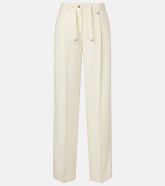 Moncler Pantalon droit en laine vierge