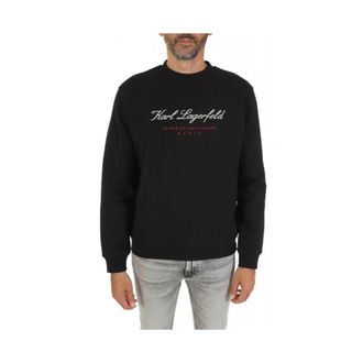 Karl Lagerfeld Logo Sweatshirt - - Sweatshirts & Hoodies - Herren - Schwarzk - L