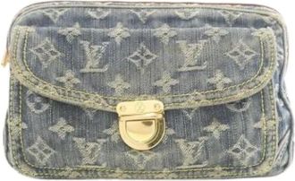 Louis Vuitton Sac bandouli&egrave;re en denim monogramm&eacute; Pre-owned - Femme - Pre-owned - Bleu - Taille: ONE Size