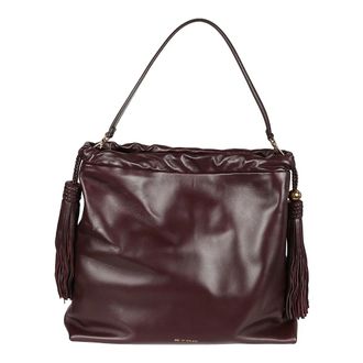 Etro Femme, Sacs, Violet, Taille: ONE Size Grand Sac Kalispera en Cuir avec Pompons