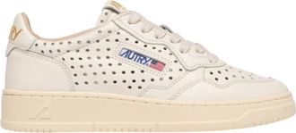 Autry Femme, Chaussures, Beige, Taille: 39 EU Medalist Low Baskets