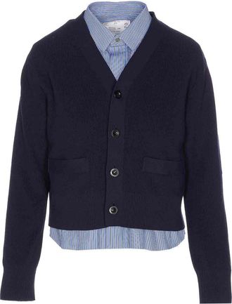 sacai Cardigan - Bleu