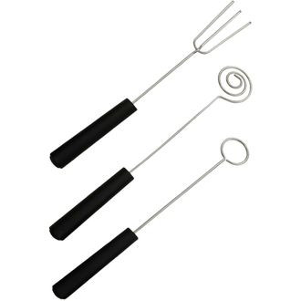 Generic 3 Pcs S&uuml;&szlig;igkeiten Diping -Werkzeuge Schokoladen -dip -gabell&ouml;ffel Set Culinary Decorating Spoons Chef Art Bleistift F&uuml;r Handgefertigte Pralinen Fondue