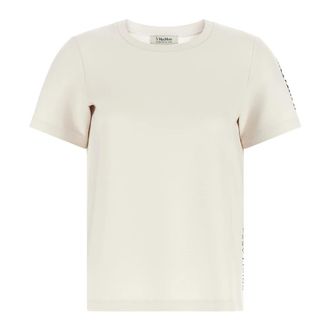 Max Mara Smmnancy Scuba Jersey T-Shirt - - Tops - Damen - Beige - M